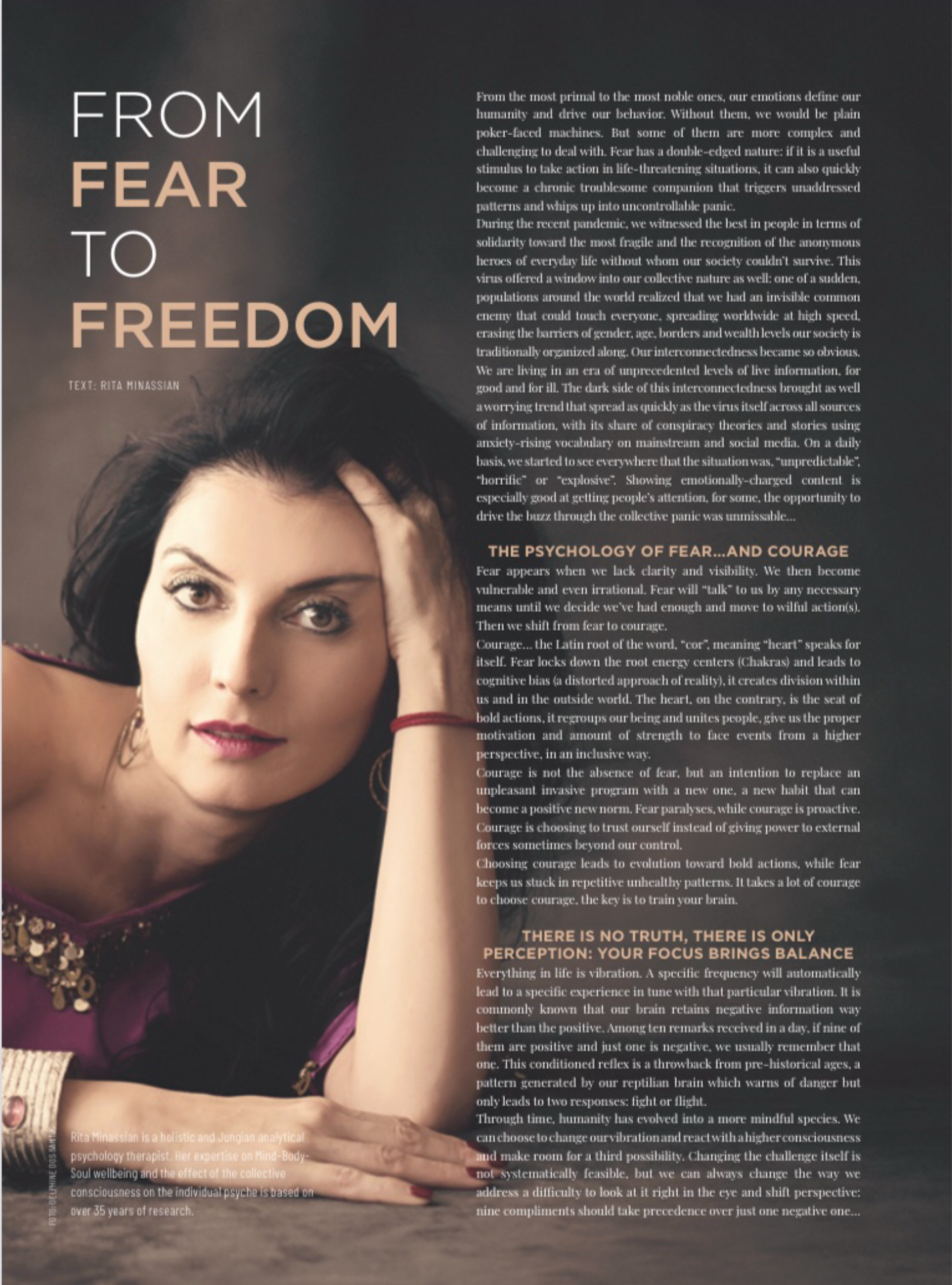 . Out now: “From Fear to Freedom” in Ladies Drive Magazine – Rita Minassian